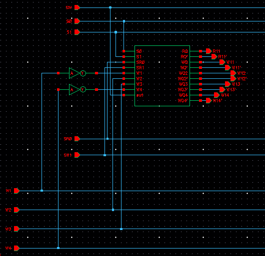 Symbol of 4 Bit Write & Read Memory